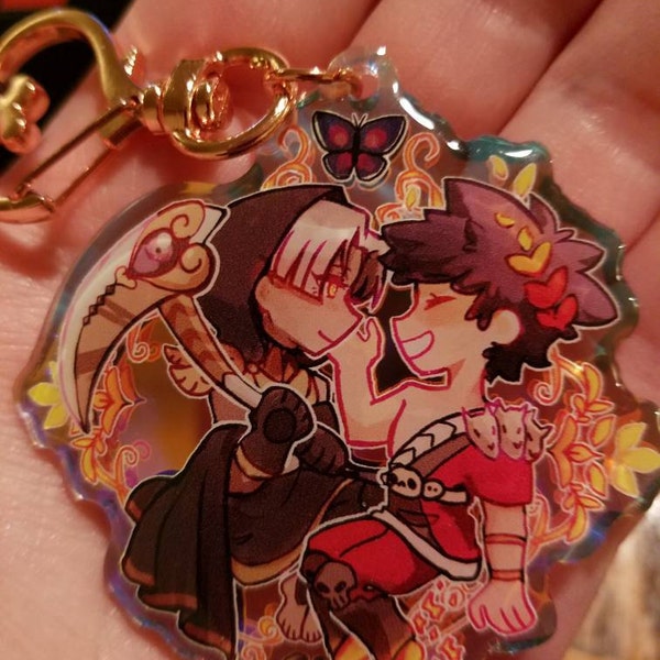 Thanzag Zagthan Zagreus Thanatos Keychain Charm Hades Game - Etsy