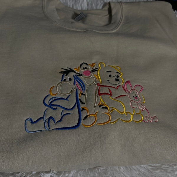 Winnie the Pooh Friends Embroidery Design: Eeyore, Tigger, Piglet (PES ...