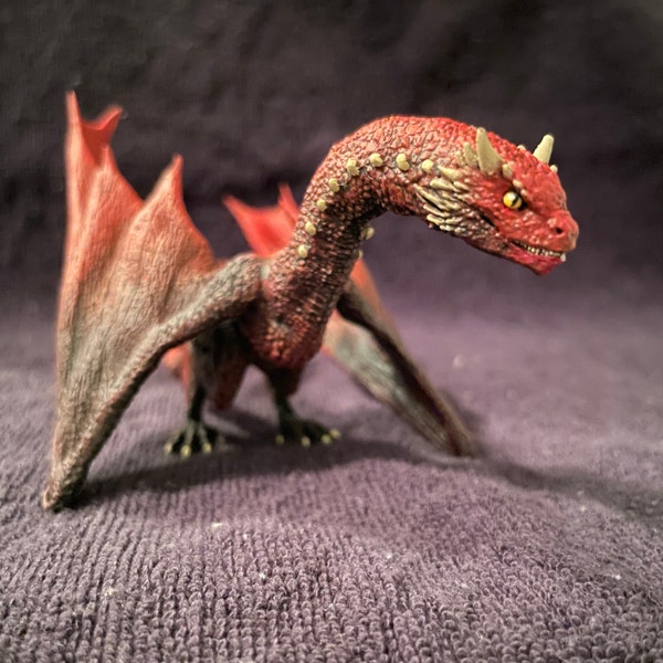 Realistic Baby Dragon Replica - Red Wyrm Dragon - PRE ORDER Shipping in ...