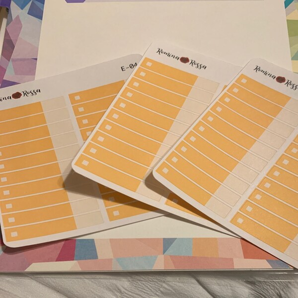 Budget Expense Stickers | Custom Color - Etsy