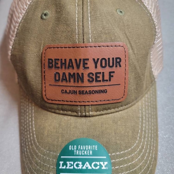 Blank Leather Hat Patches, Rectangle Laserable Leatherette Patch With ...