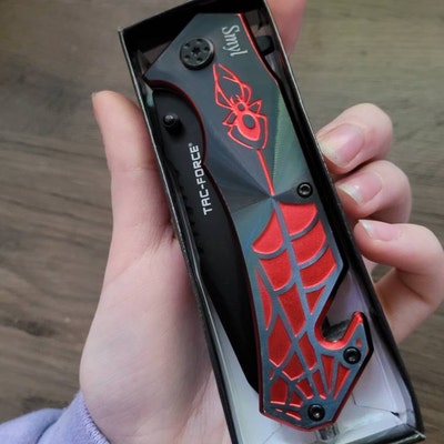 Personalized Spider Man Pocket Knife Spider-man Knife With Seatbelt ...