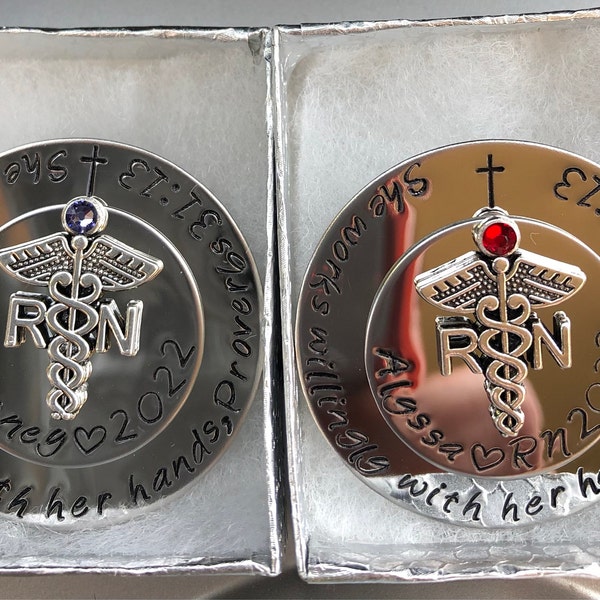 Personalized Pin for RN / Rn Gift /bsn Pin/ Nursing Student Gift ...