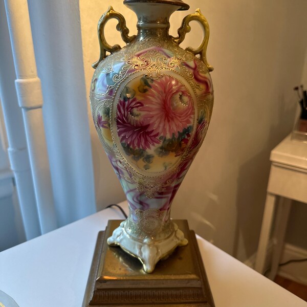 Loevsky & Loevsky Hollywood Regency Prims and Bobeches Filigree Lamp ...