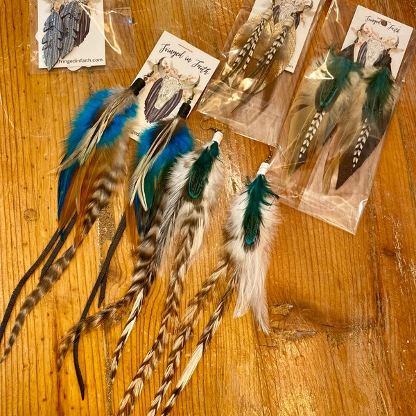 Rust Leather Earrings, Fringe Leather Earrings, Statement Earrings ...