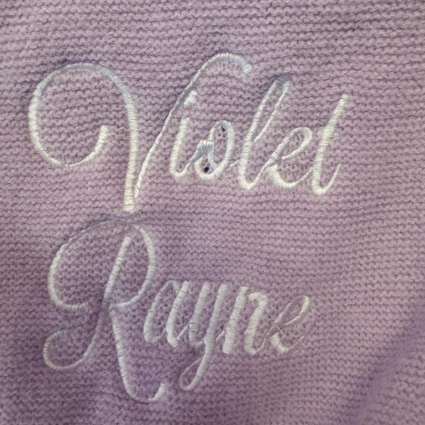 Personalized Baby Name Knit Sweater, Custom Embroidered Sweater, Custom ...