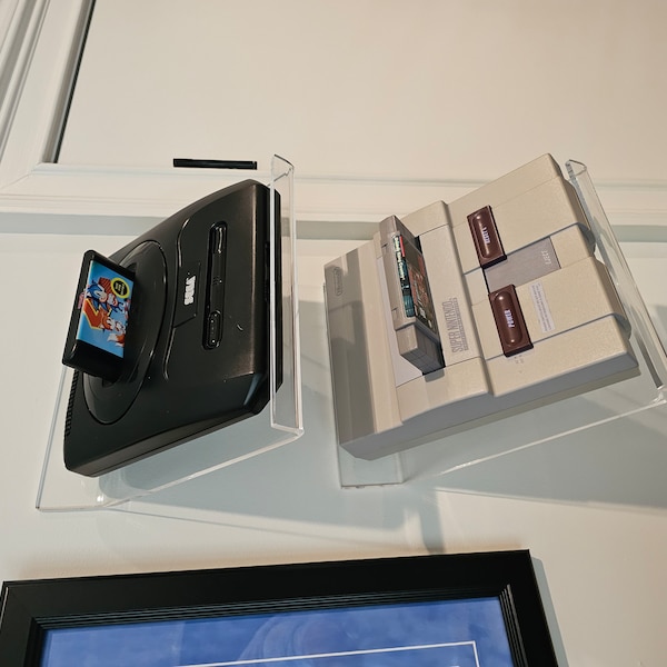 12 Inch Long Clear Floating Shelf, Custom Length Depth - Etsy