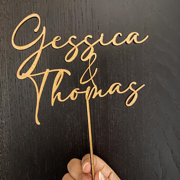 Couples Names Cake Topper,personalized Cake Topper, Wedding Cake Topper ...