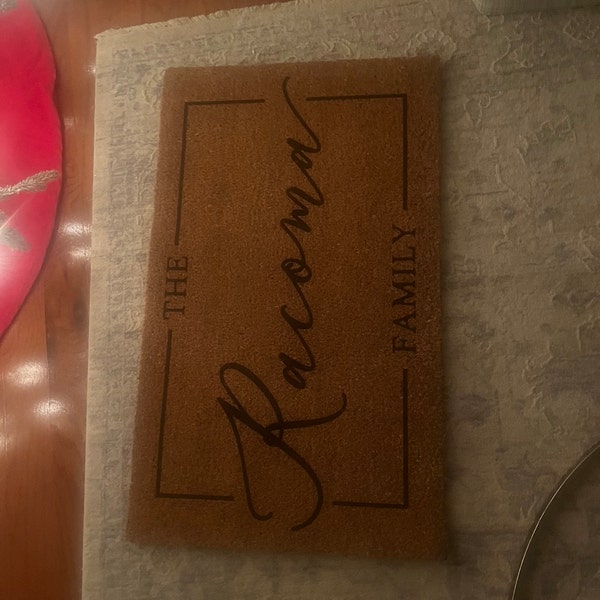 Housewarming Gift, Custom Doormat, Last Name Doormat, Wedding Gift ...