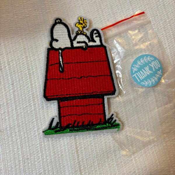 Peanuts Snoopy Embroidered Patches - Etsy