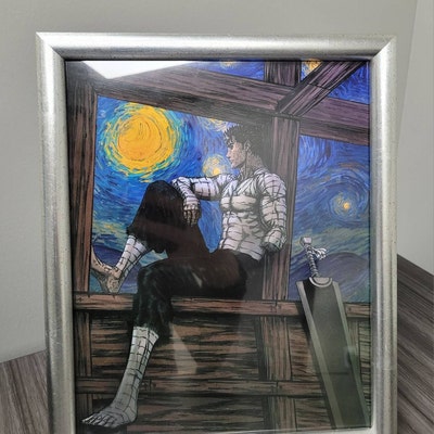 Berserk Poster, Guts and Casca, Colored Manga Poster, Digital 4K Wall ...