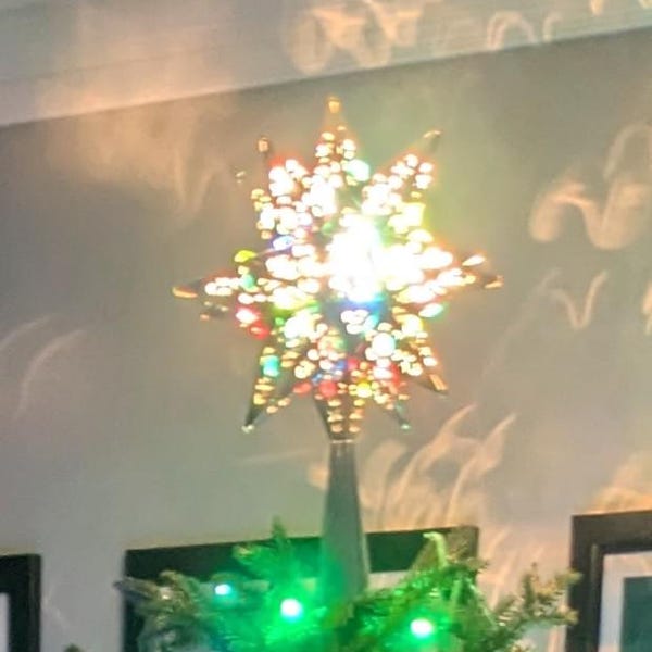 Handmade Tin Star Tree Topper: Multicolored Marbles, Moravian Star - Etsy