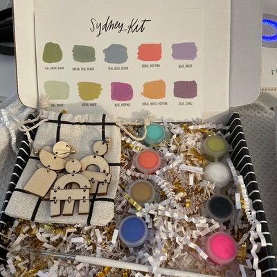 DIY Kit, DIY Jewelry Kit, Spring Craft, Statement Earrings ...