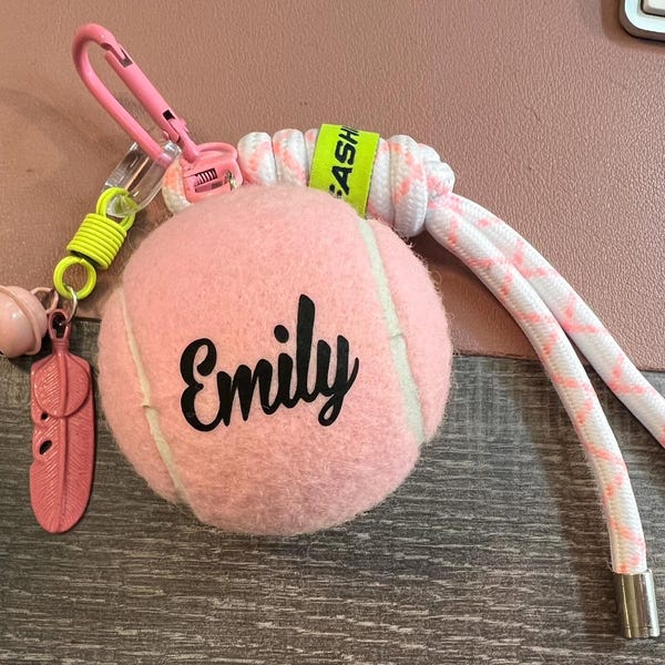 Personalized Tennis Acrylic Keychain for Tennis Team Gift for Bag Tag ...