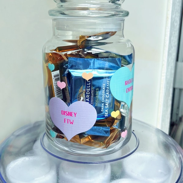 Conversation Hearts Personalized Candy Jar , Gifts for Couples ...