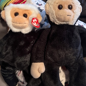 TY Beanie Baby fraidy the Black and Orange Halloween Cat 6 - Etsy