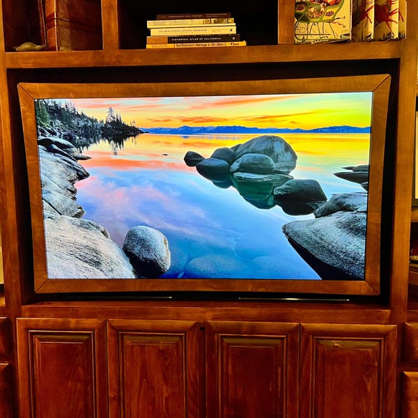Wooden Bezel for Samsung the Frame TV, Handmade TV Frame, Custom TV ...