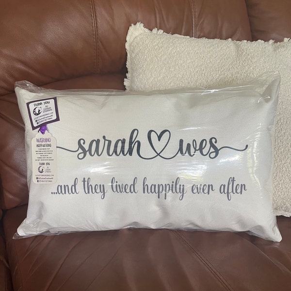 Personalized Hand/pinky Finger Holding Couple Pillow Cover | Custom ...