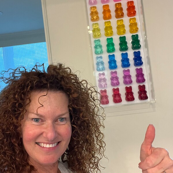 Pop Art Gummy Bear Wall Decor, Modern Pop Art, 42 Resin Bears, Kitchen ...