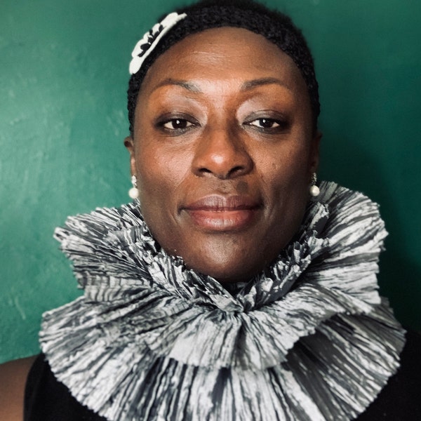 Purple Spotty Neck Frilly Neck, Jabot, Cravat, Victorian, Ruffle Neck ...