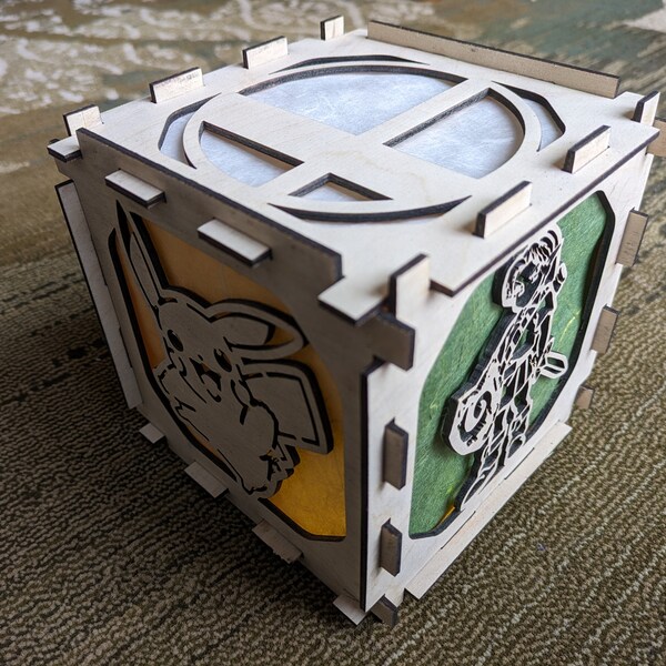 Super Smash Light Box, Video Game Home Decor, Gamer Gift Idea, 90s ...