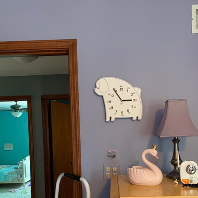 Kids Wall Clock Silent Nursery Wall Clock baby Room Wooden - Etsy