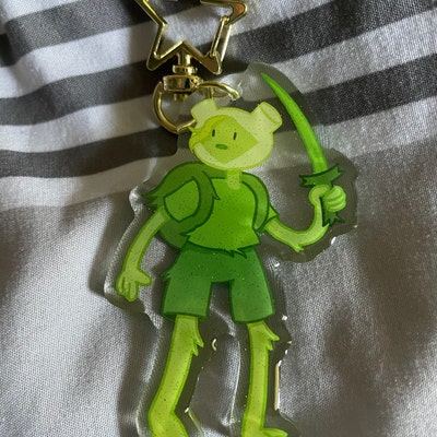Fionna and Cake Keychain Adventure Time Keychains Double Sided Glitter ...