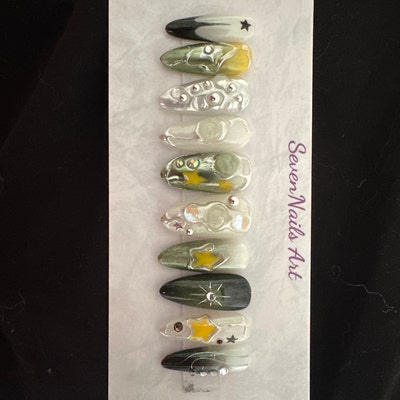 Pink Freestyle 3D Gel Nails: Trendy Press on Nails With - Etsy
