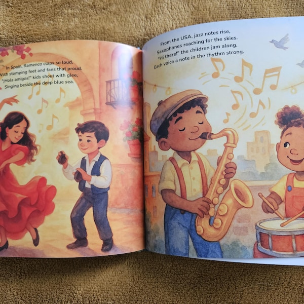 Multicultural Music Book for Kids: Songs Around the World - Etsy