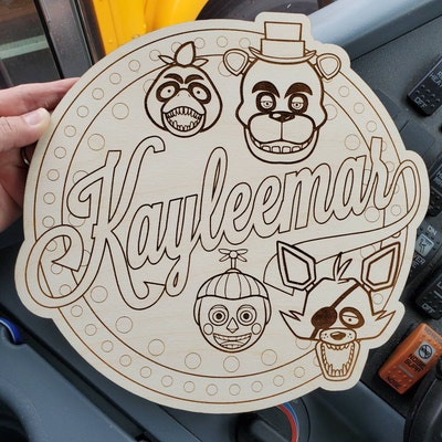 Freddy Fazbear Fnaf SVG / DXF / PNG File Cutting File for Silhouette ...