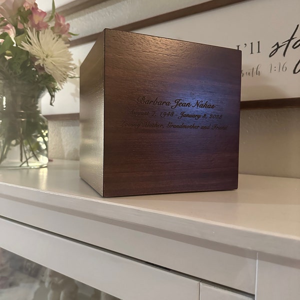 Simple Urn - Walnut - Etsy