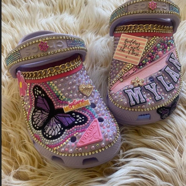 Adult Custom Croc (full Bling) - Etsy