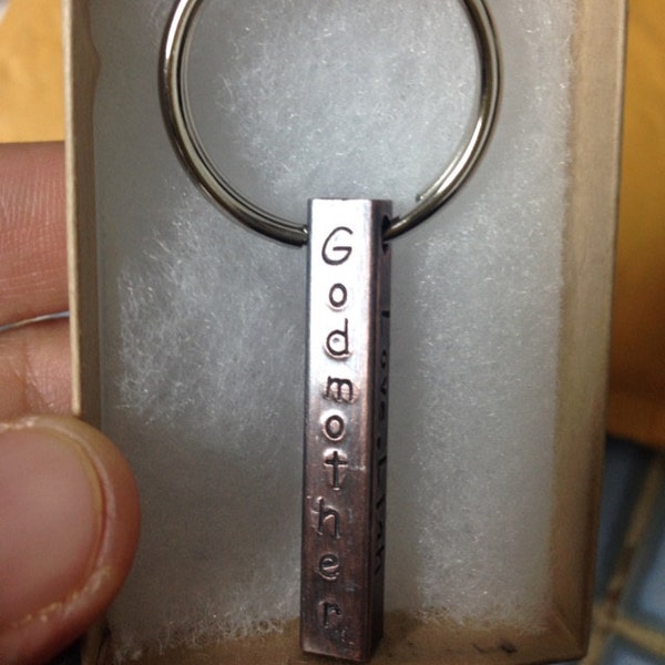 Godparent Bar Keychain-- Gift for Godparents-gift for Godmother-gift ...