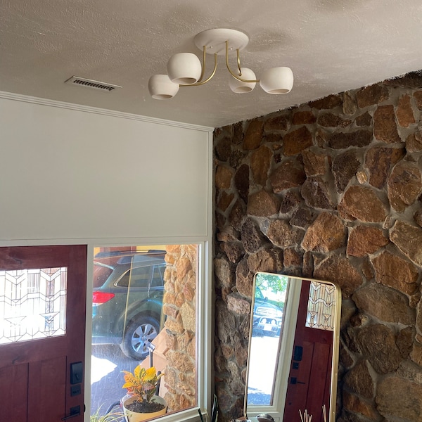 FOUR LEAF CLOVER : Semi-flush Mount Ceiling Light | Modern Ceramic ...