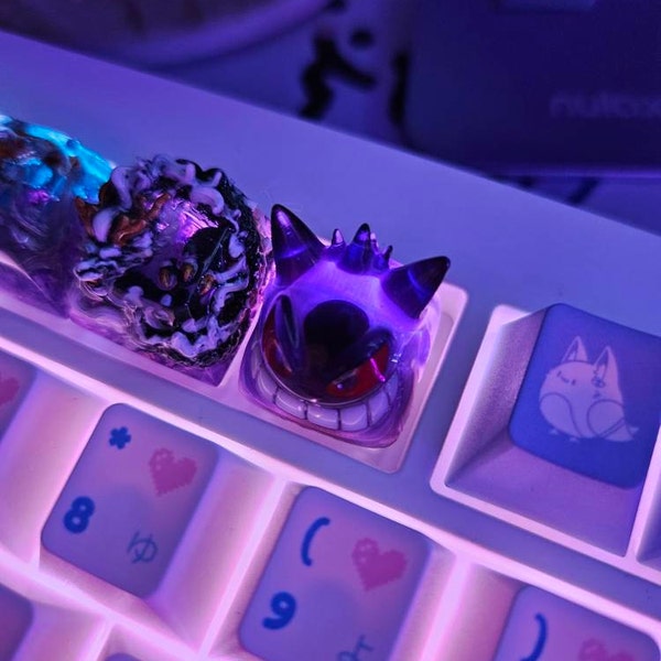 Gengar Resin Keycap,pokemon Keycap,custom Pokemon Keycaps Artisan,anime ...