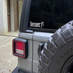 USMC Semper Fi Vinyl Decal United States Marine Corps Decal | Etsy