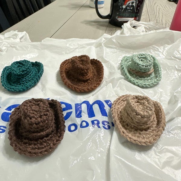 Crochet Pattern Cowboy Hat Chicken Hat Crochet Pattern Hat for Chicken ...
