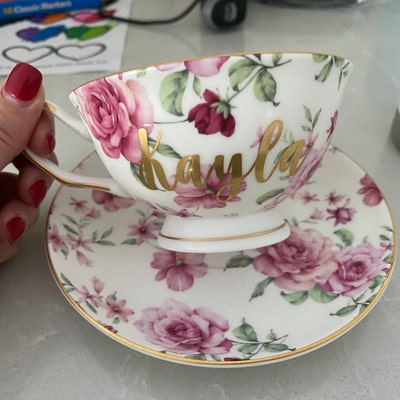 Custom Tea Cup Personalized Tea Cup Personalized Teacup - Etsy