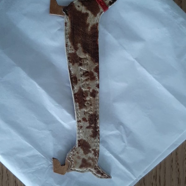 Sausage Dog Bookmark, Custom Leather Bookmark, Miniature Dachshund Gift ...