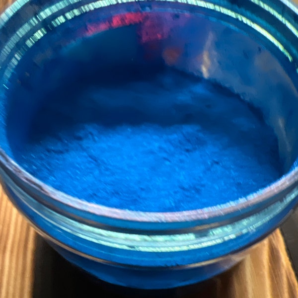 Mica Powder Blue Azure Color Pigment Powder for Epoxy Resin, Silicone ...