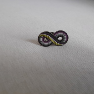 Infinitely Non-binary Pin variations Subtle Enby Pride Accessory Infinity Lesbian Trans ...