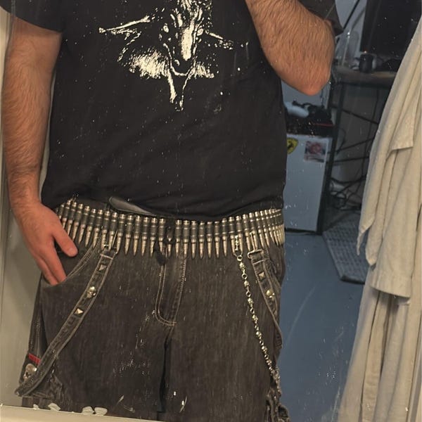 Bullet Belt,punk Belt,gothic Belt,heavy Metal Bullet Belt,punk Fashion ...