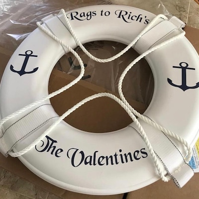 Custom Life Ring Custom Life Ring Custom Pool Decor Custom Boat Decor ...