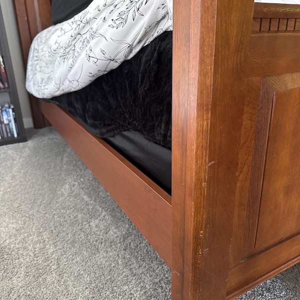 Bh104-natural 82" Queen/king Bed Rails - Etsy
