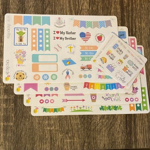 Daily Steps Tracker VERTICAL Planner Stickers Weekly Sidebar | Etsy