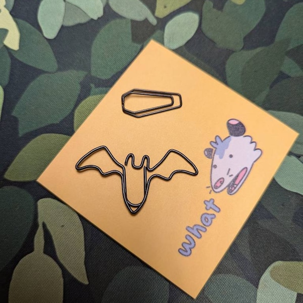 Coffin Paperclips, Spooky Cute, Goth - Etsy