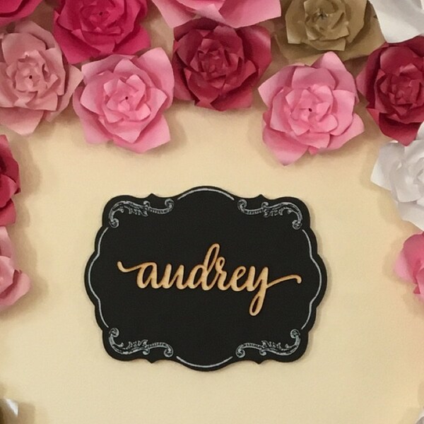 Charlie Custom Script LOWERCASE Word Wood Sign - Personalized Wooden ...