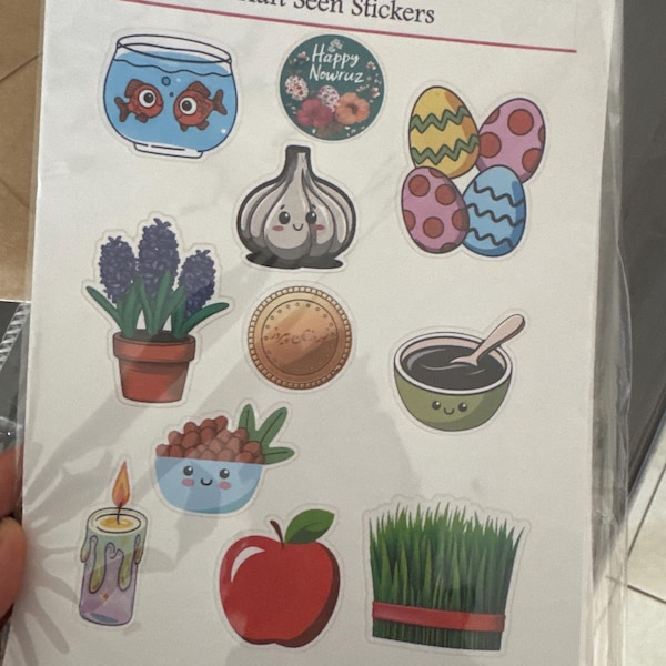 Nowruz Sticker, Haft Seen Stickers, Persian New Year, Iranian New Year ...