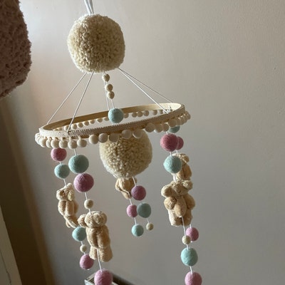 BOUCLE CLOUD Cot Mobile Cot Mobile Cloud Cot Mobile Boucle Crib Mobile ...