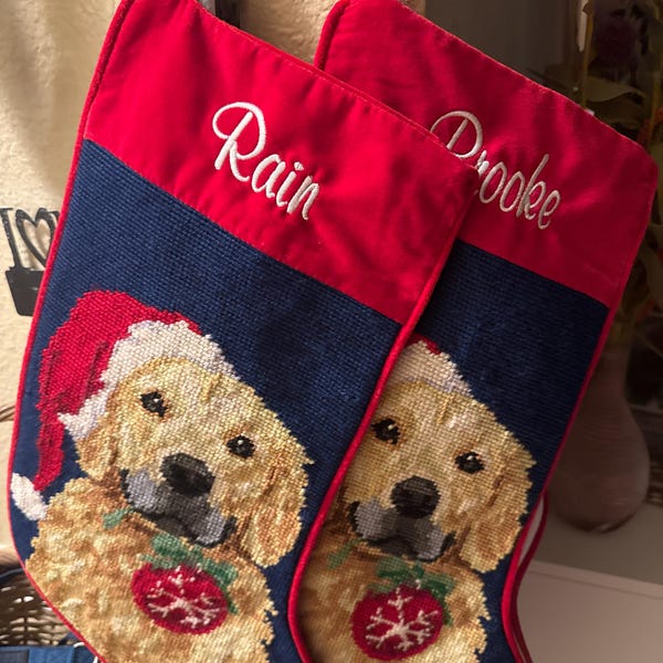 Personalized Needlepoint Christmas Stockings, Monogrammed Family Gifts ...